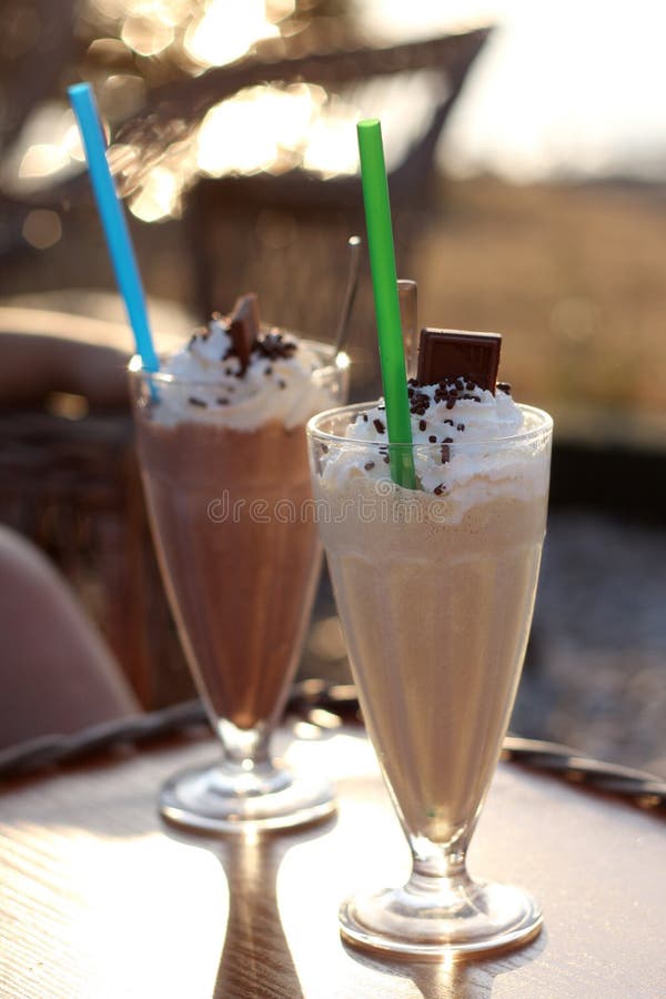Iced coffees stock photo. Image of outdoors, glass, coast - 10610284