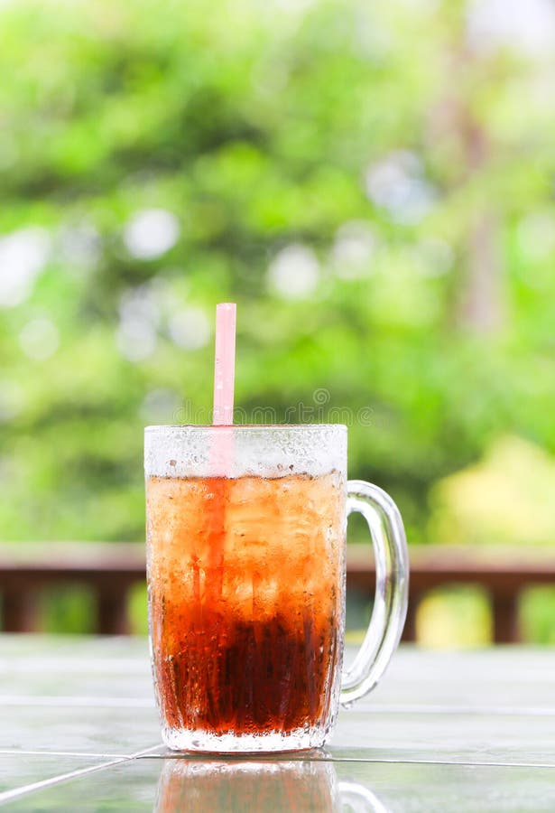 Iced Cola stock image. Image of brown, party, isolated - 44808811