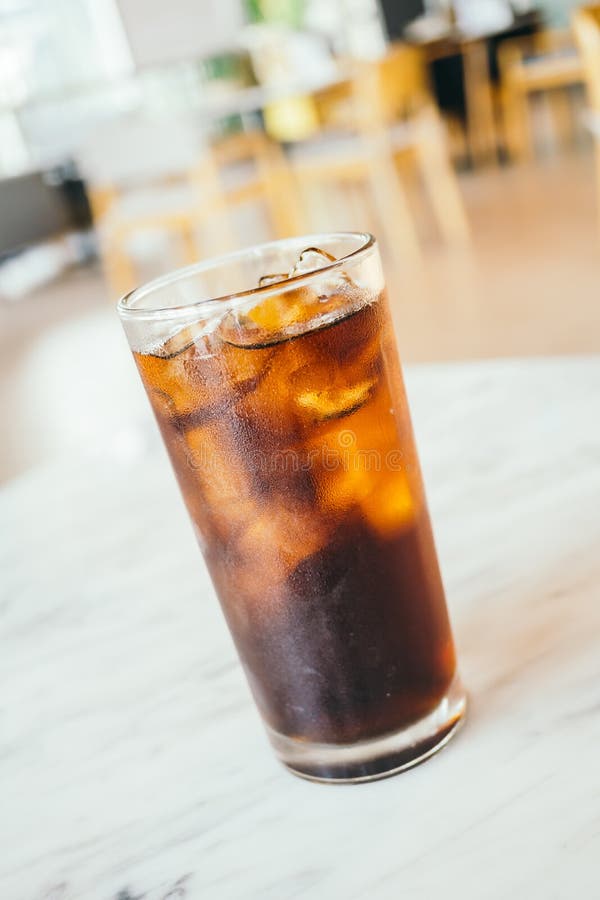 Iced cola glass stock image. Image of cola, cocktail - 95006361