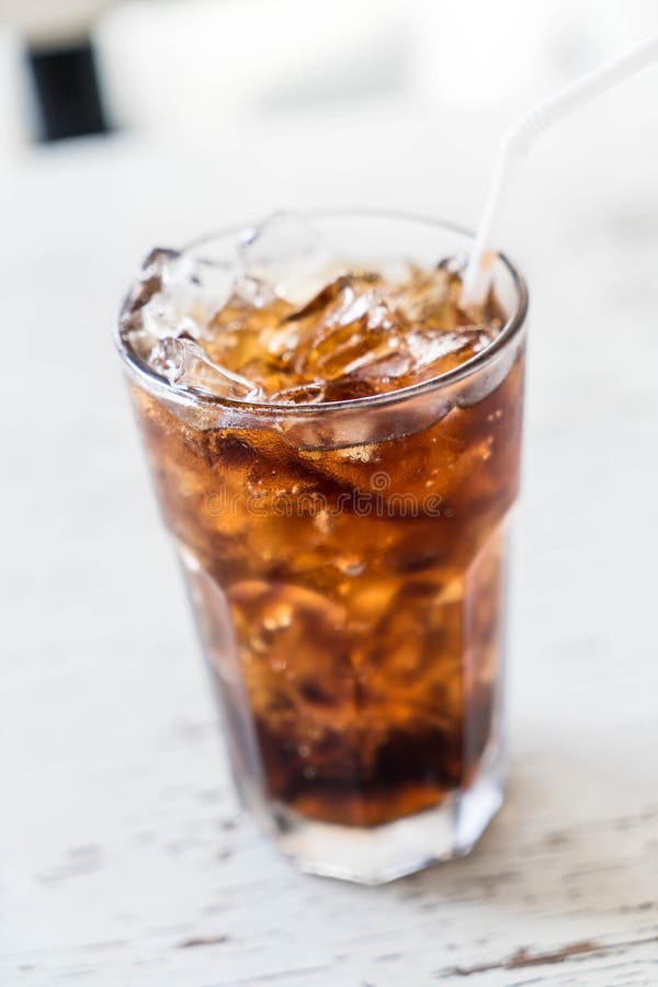 Iced cola on the table stock photo. Image of carbonation - 94007446