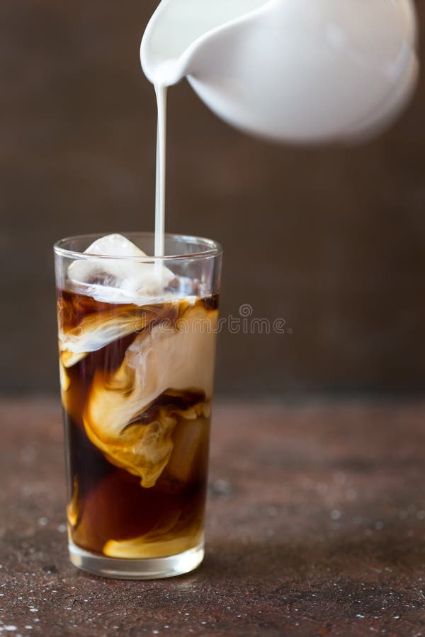 Iced cold brew coffee stock image. Image of food, drink - 143504121