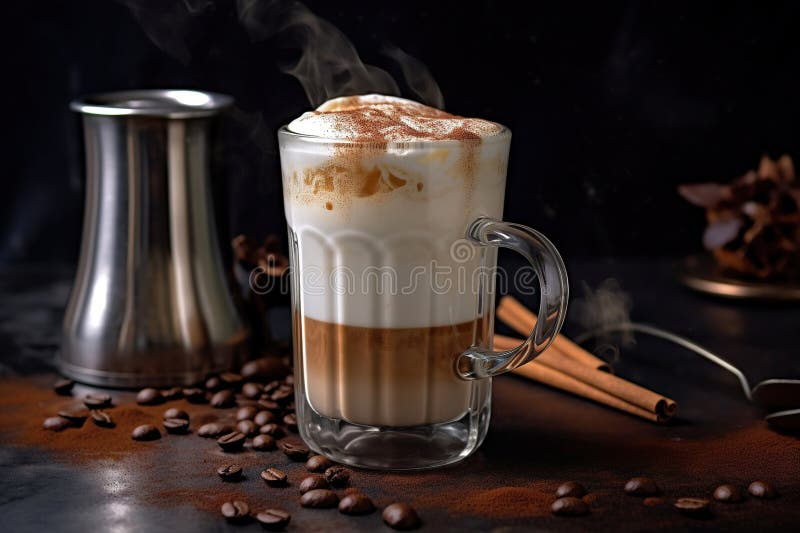 Iced Dalgona Coffee, a Trendy Fluffy Creamy Whipped Coffee. Generative ...