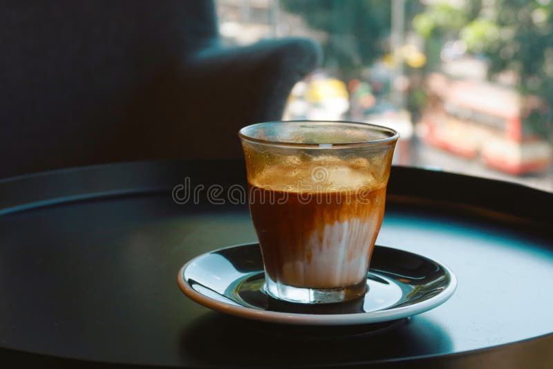 Dirty coffee cup in cafe stock image. Image of dirty - 214206961