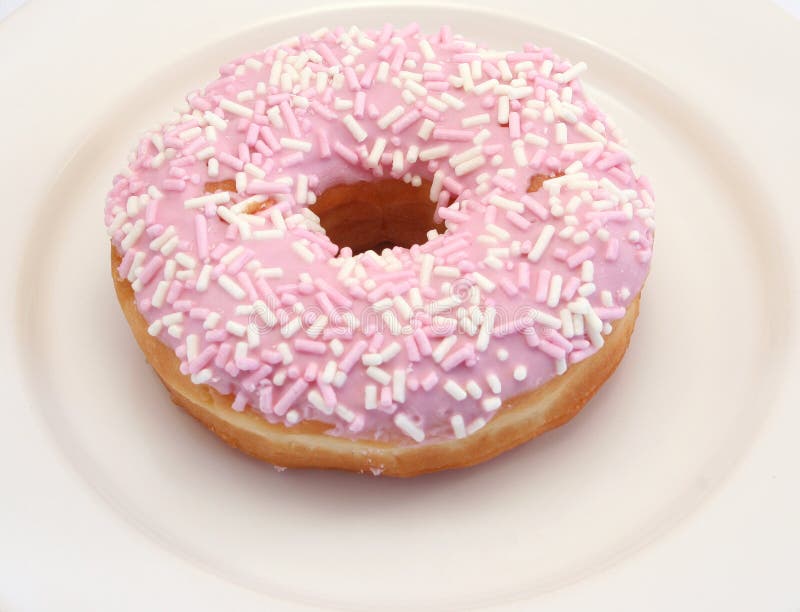 Iced Donut stock photo. Image of white, sweet, fattening - 1925146