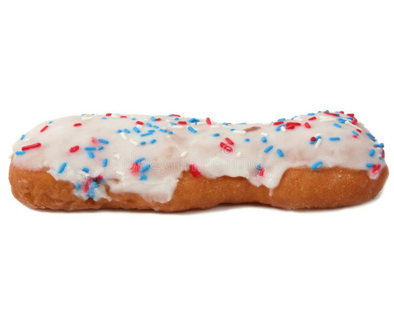 Iced donut stock image. Image of isolated, closeup, tasty - 5741833