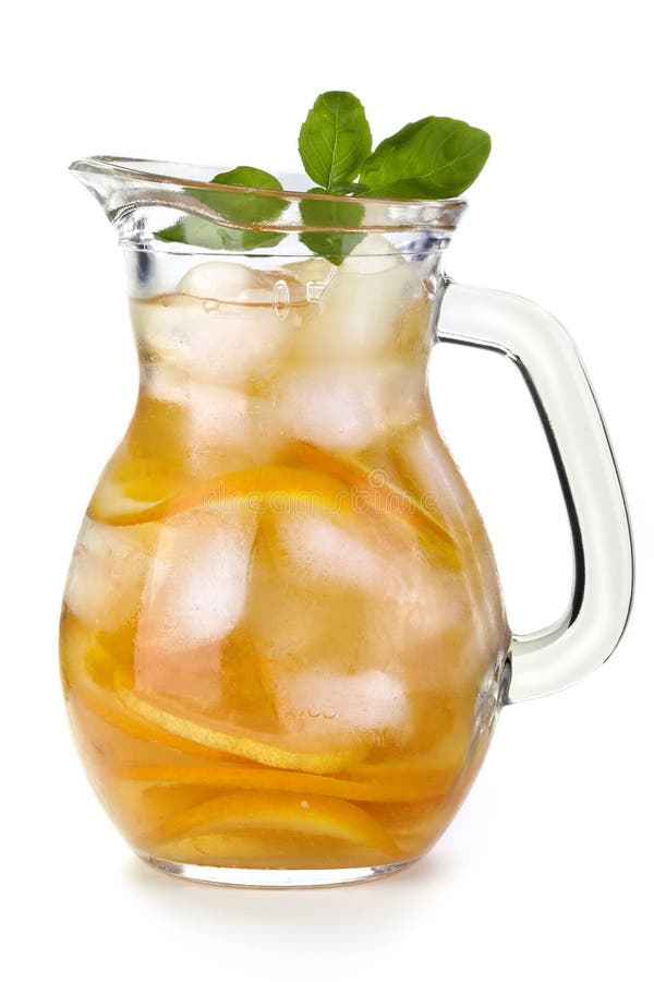 Ice Tea Pitcher isolated stock image. Image of container - 15860705