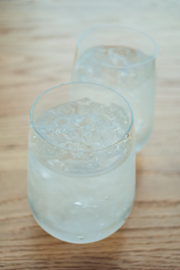 Iced drinking water glass stock image. Image of vintage - 94691271