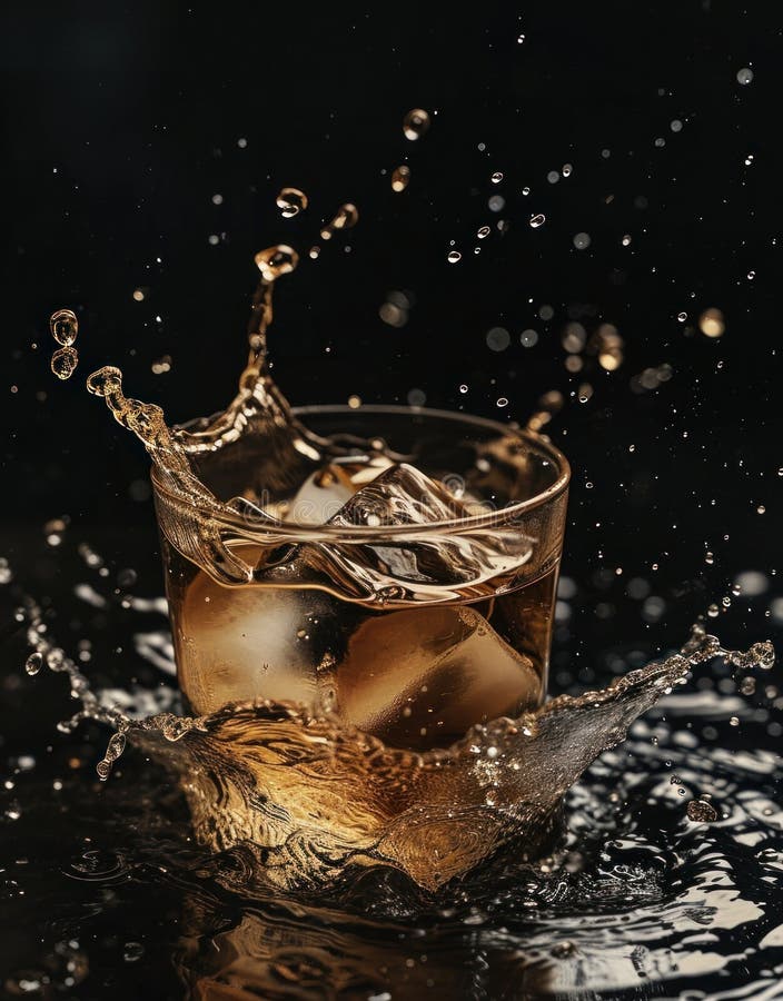 An iced drinks poured out stock image. Image of caffeine - 306878509