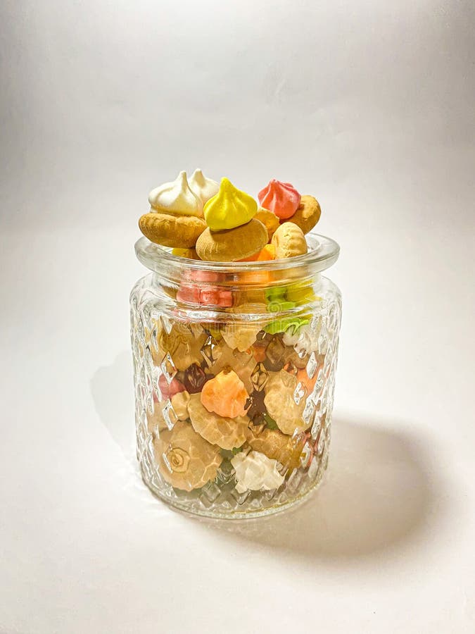 Bottle with Fem Rose Biscuits Stock Image - Image of rose, yummy: 219087951