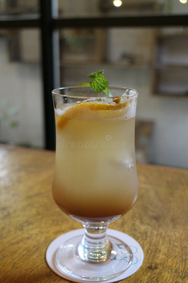 Iced Ginger Ale in Kyoto, Japan Stock Photo - Image of cafe, beverage ...