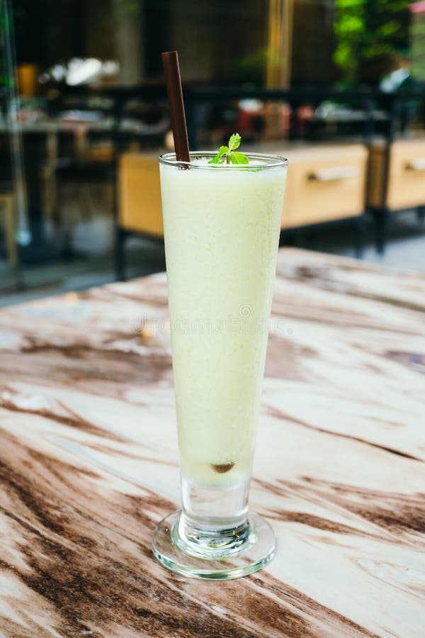 Iced Green Mixed Fruit Smoothie Stock Photo - Image of drink ...