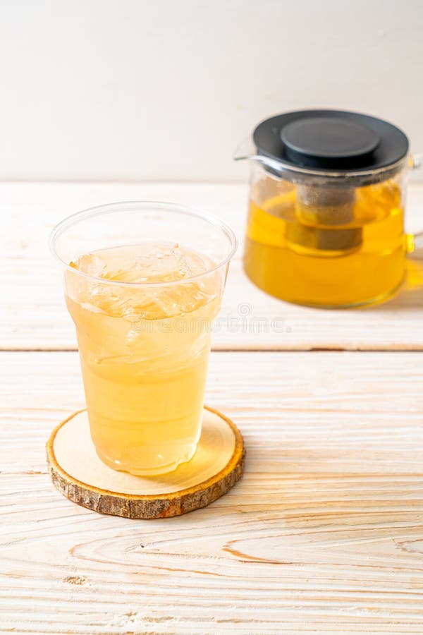 Iced jasmine tea stock photo. Image of refreshment, glass - 159239494