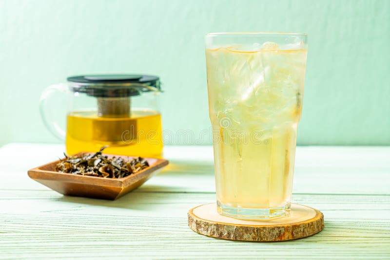 Iced jasmine tea stock photo. Image of brown, healthy - 159795114