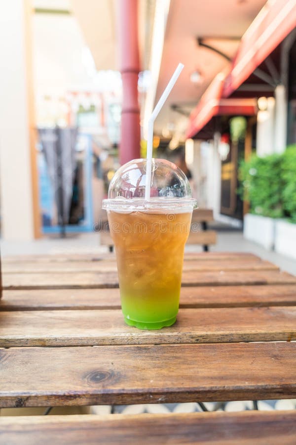 Iced kiwi tea stock photo. Image of infusion, kiwi, green - 90981562