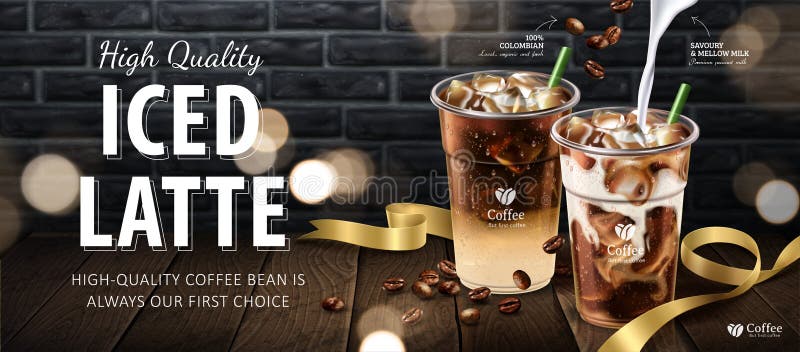 Ice Coffee Banner Ads Stock Illustrations – 30 Ice Coffee Banner Ads ...