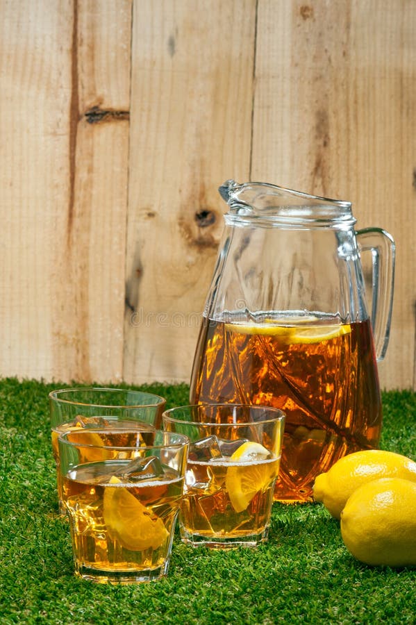 Iced Lemon Ice Tea stock image. Image of nature, lemon - 26268573