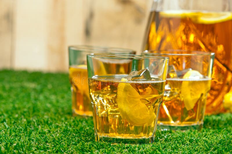 Iced Lemon Ice Tea stock image. Image of refreshment - 26273785