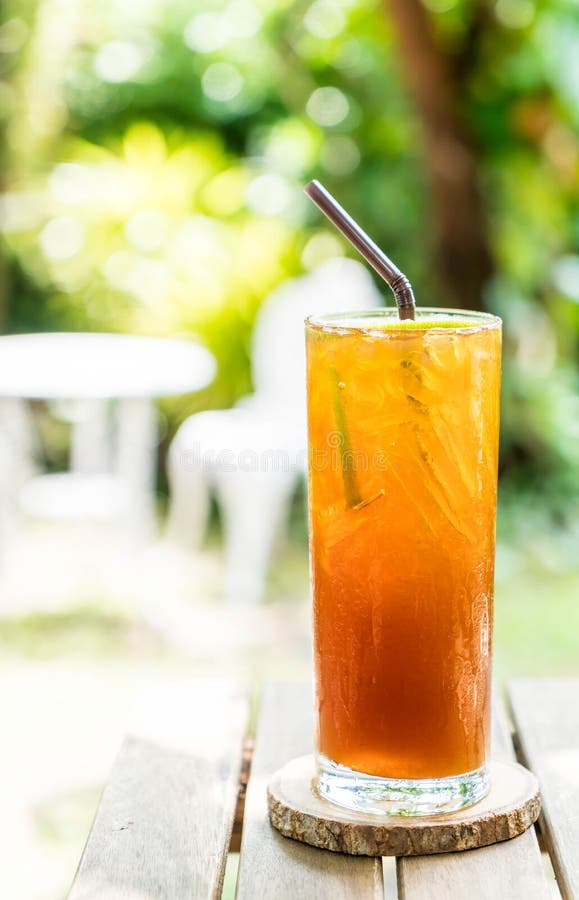 Iced lemon tea stock image. Image of iced, refreshment - 113697559