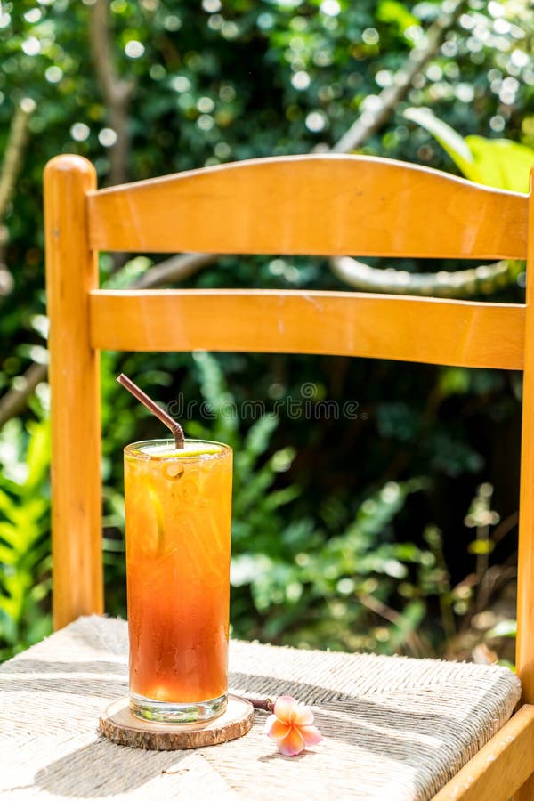 Iced lemon tea stock photo. Image of fruit, lemon, iced - 115345924