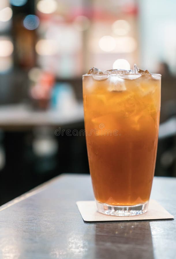 Iced lemon tea stock photo. Image of food, cube, cold - 92571754