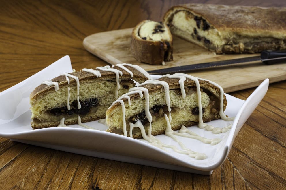 Iced raisin nut bread stock photo. Image of holidays - 28110204