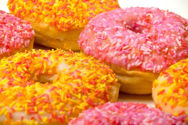 Iced Ring Donuts stock image. Image of pastry, diet - 227347301