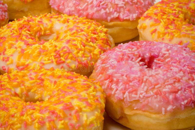 Iced Ring Donuts stock image. Image of snack, nutrition - 227347317