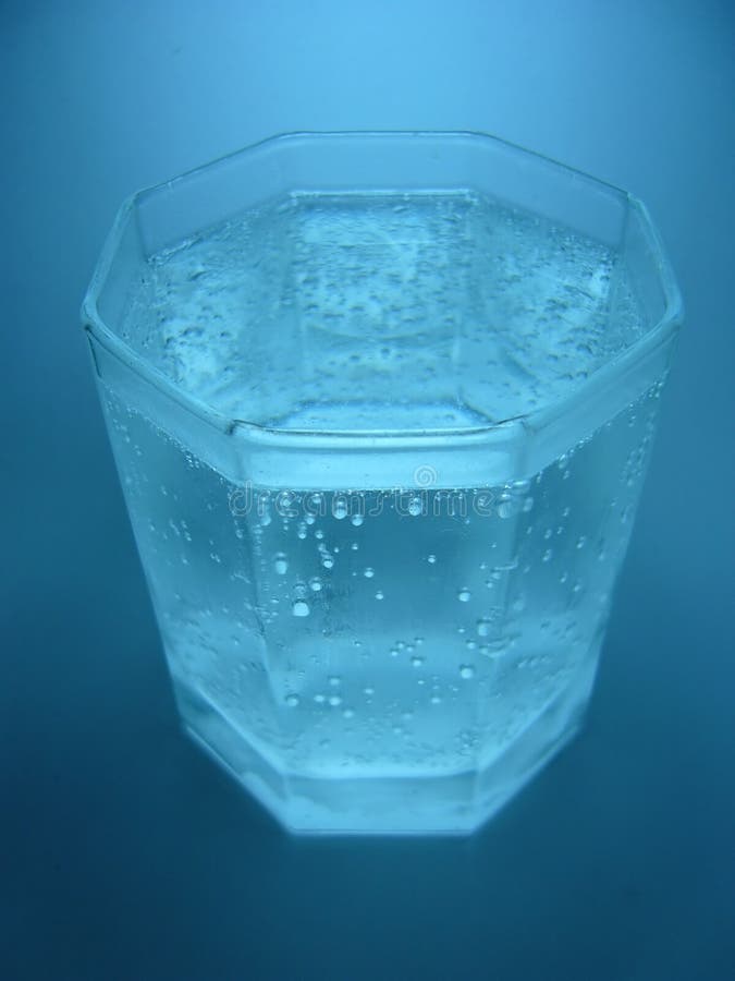 Iced Soda Water with Bubble,cold Blue Stock Photo - Image of circle ...