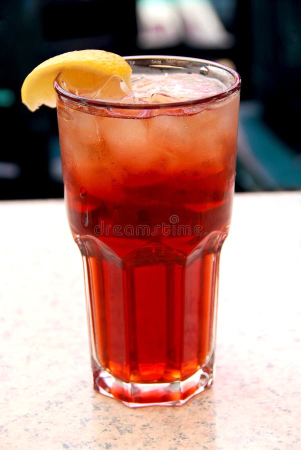 Half Empty Drink of Iced Tea Stock Photo - Image of beverage ...