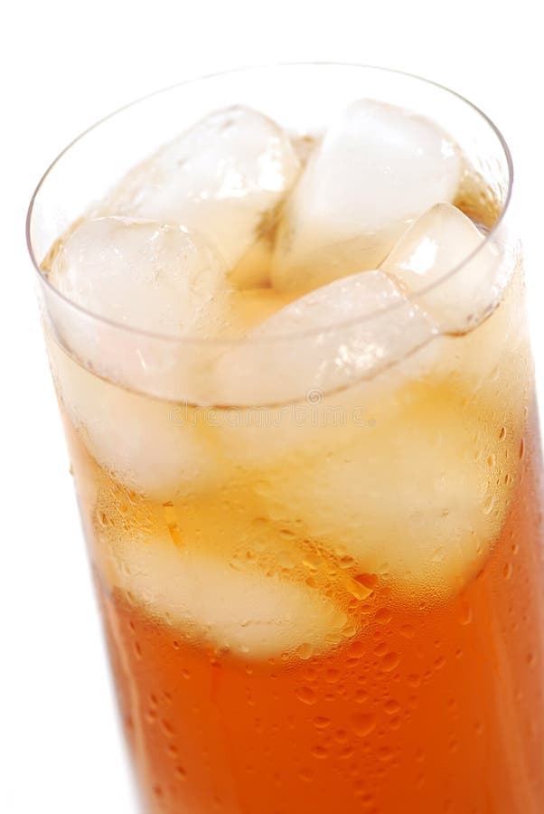 Glass of Tasty Iced Tea on Background Stock Image - Image of natural ...