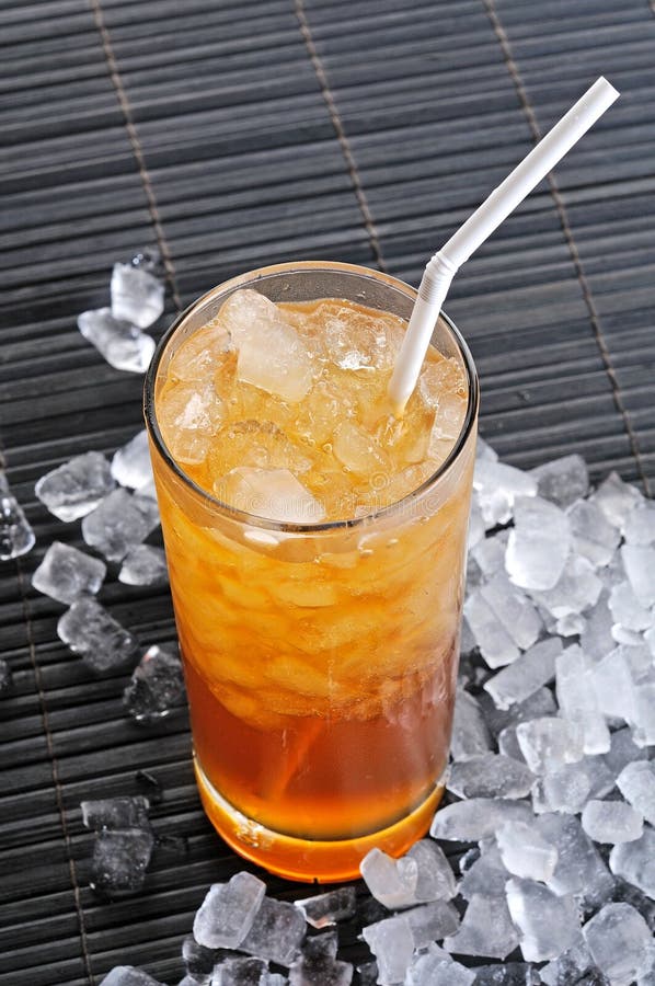Iced tea stock image. Image of iced, cold, citrus, brown - 22016833