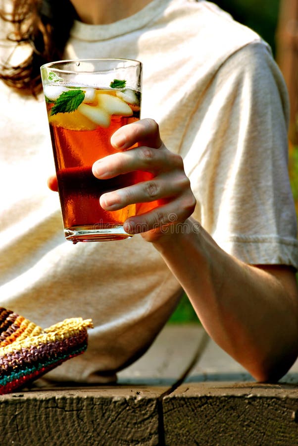 Iced tea stock photo. Image of person, drink, nature, people - 3025714