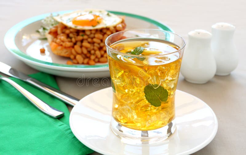 Iced Tea with Beans stock photo. Image of thirsty, culinary - 18585868