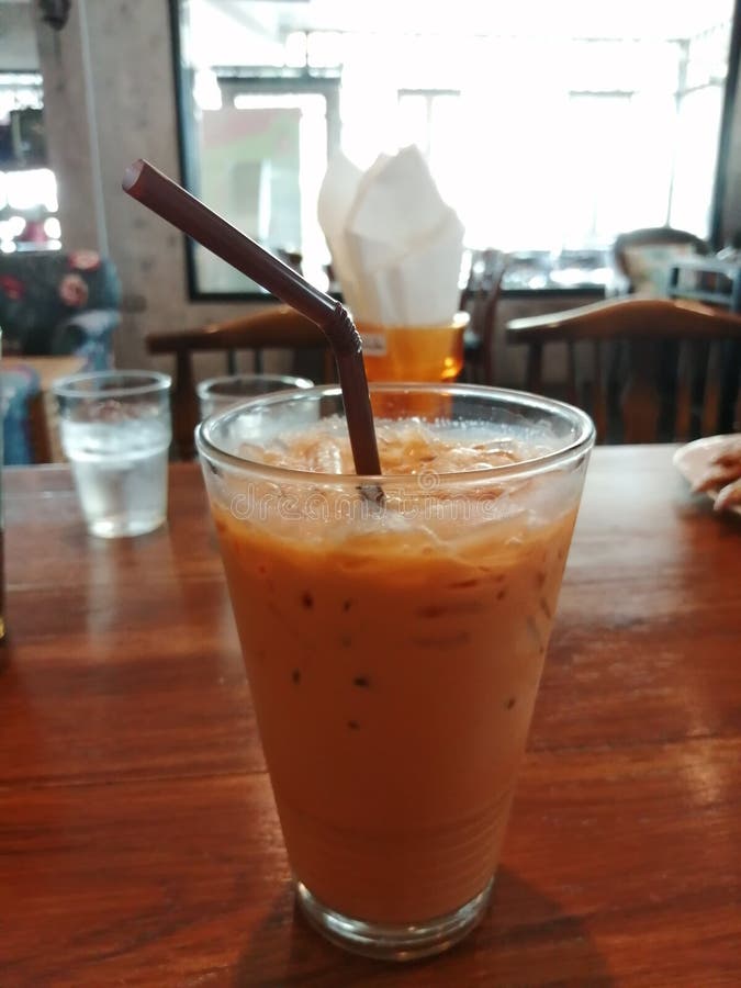 Iced tea cafe stock photo. Image of beverage, design - 170440350