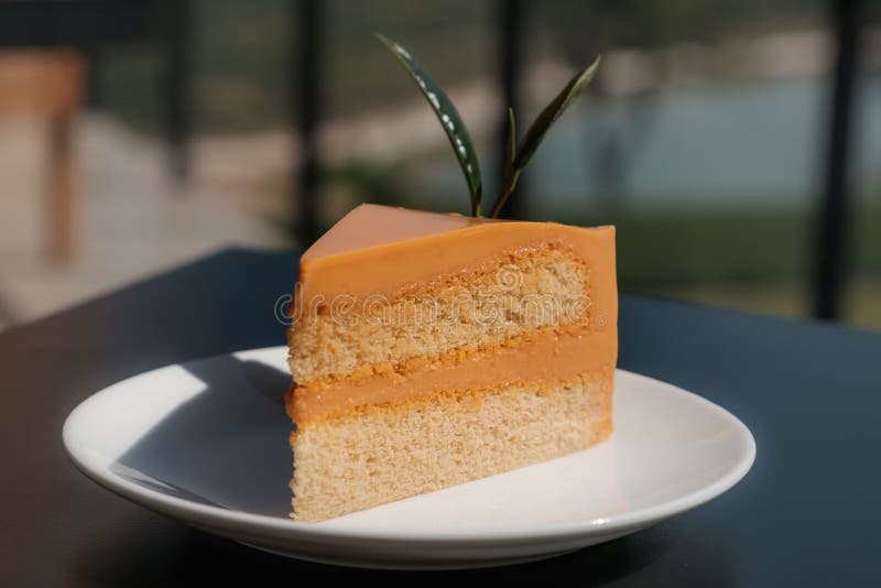 Iced tea cake on a plate stock image. Image of culture - 155233079