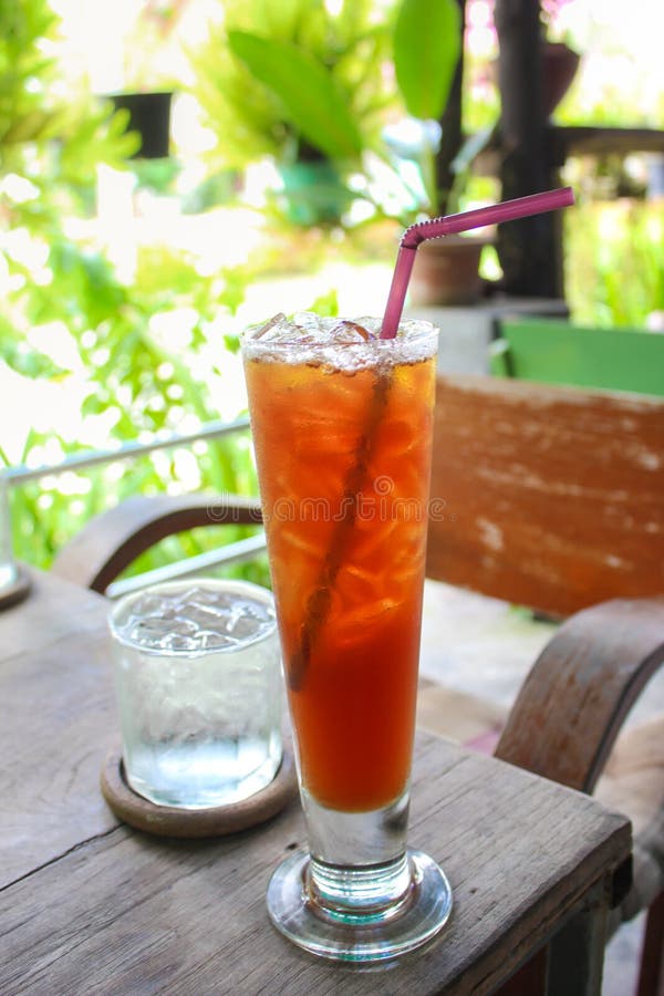 Iced tea Cold comfort stock photo. Image of laptop, glass - 61395780