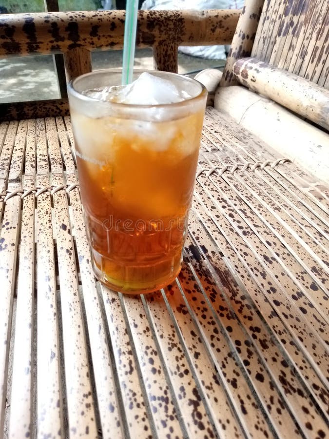 Iced Tea is a Tea Drink Served Cold with Ice Cubes Stock Image - Image ...
