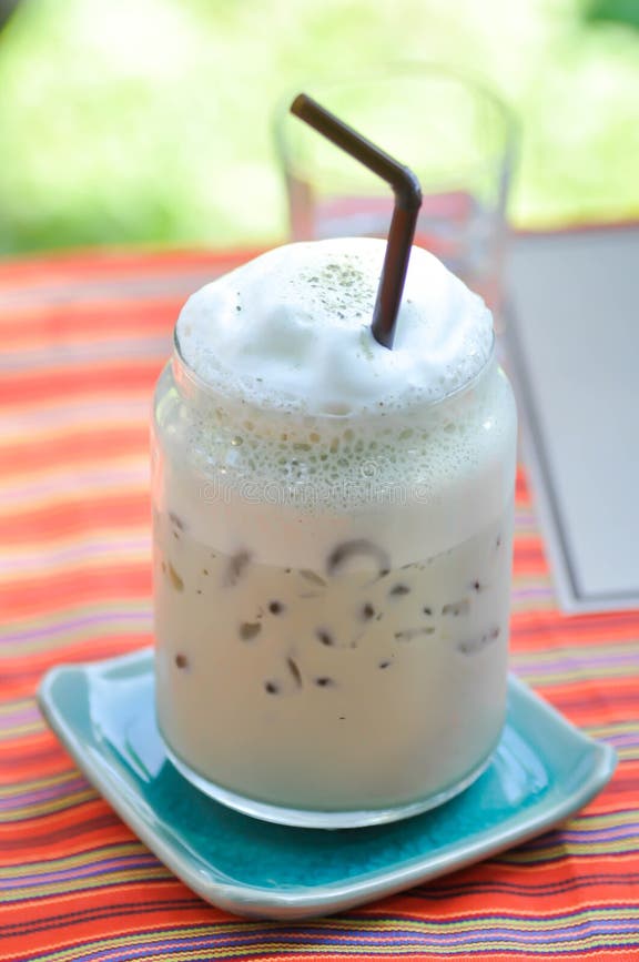 Iced Tea, Milk Tea with Milk Float Stock Image - Image of cappuccino ...