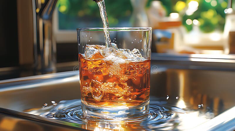 Iced Tea Pouring, Kitchen Sink, Summer, Sunlight, Refreshment Stock ...