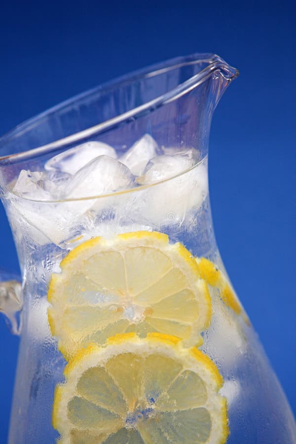 Iced water on blue stock photo. Image of cold, drink, water - 2853234