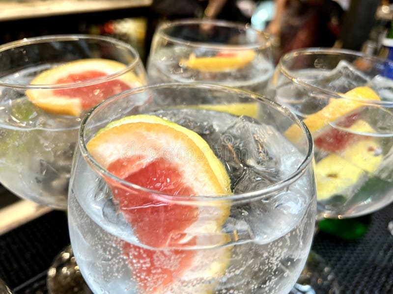 Iced Water Drink stock image. Image of glasses, glass - 247411877