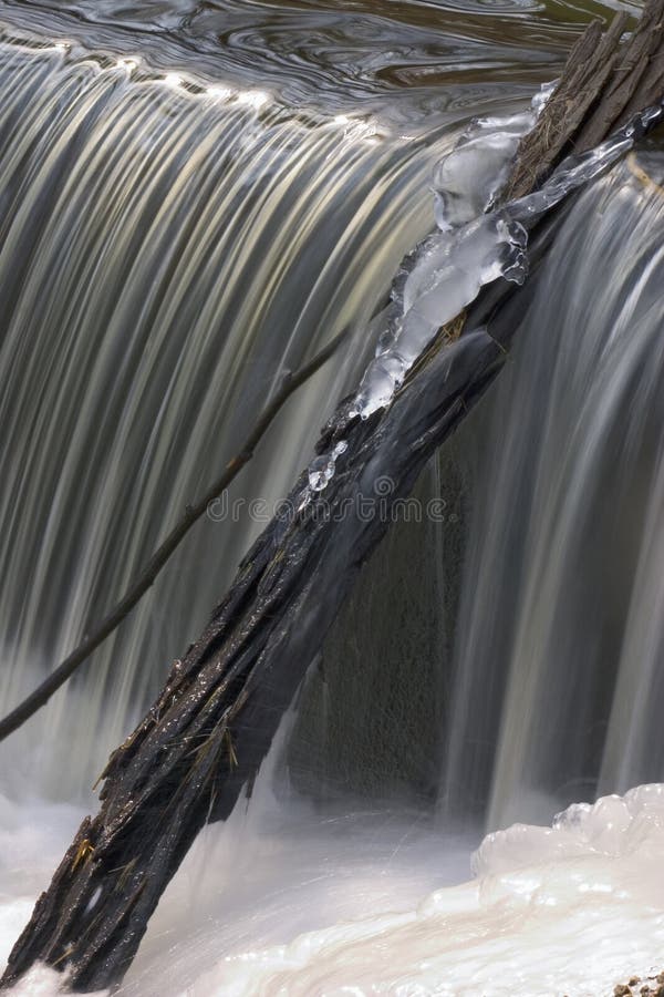 Iced Waterfall stock image. Image of movements, thaw, movement - 78807