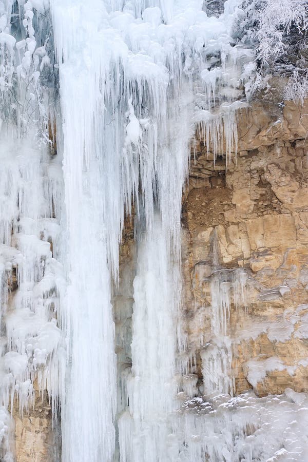 Icefall stock photo. Image of rocks, white, lichen, icefall - 64266874