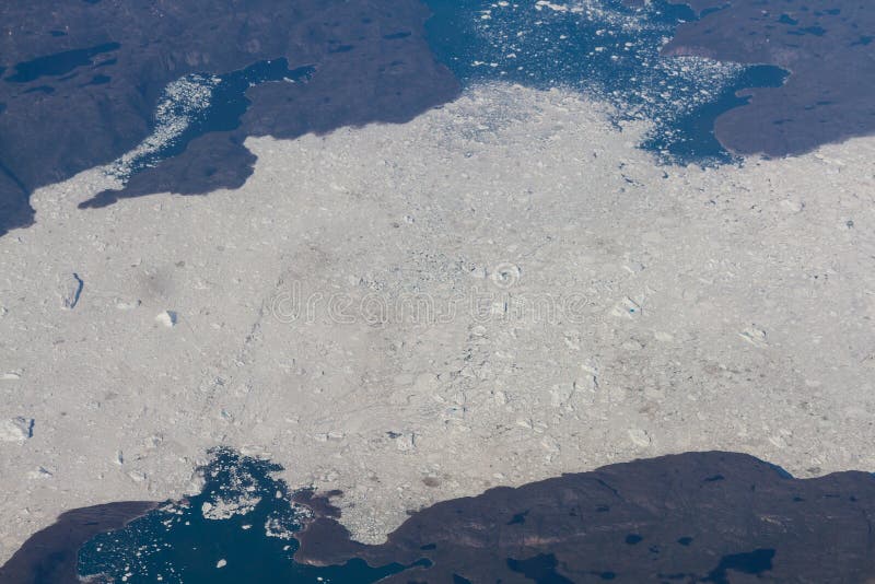 Icefields Over the Arctic Ocean Stock Image - Image of ocean, aerial ...