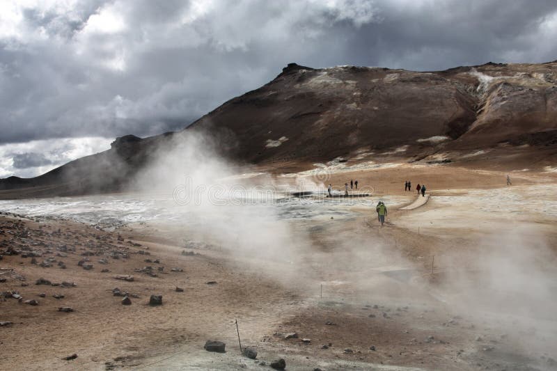 Steaming Geothermal Hot Water, Iceland Stock Photo - Image of earth ...