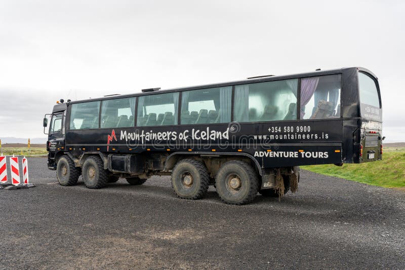 All-terrain Tourist Bus in Iceland Editorial Photography - Image of ...