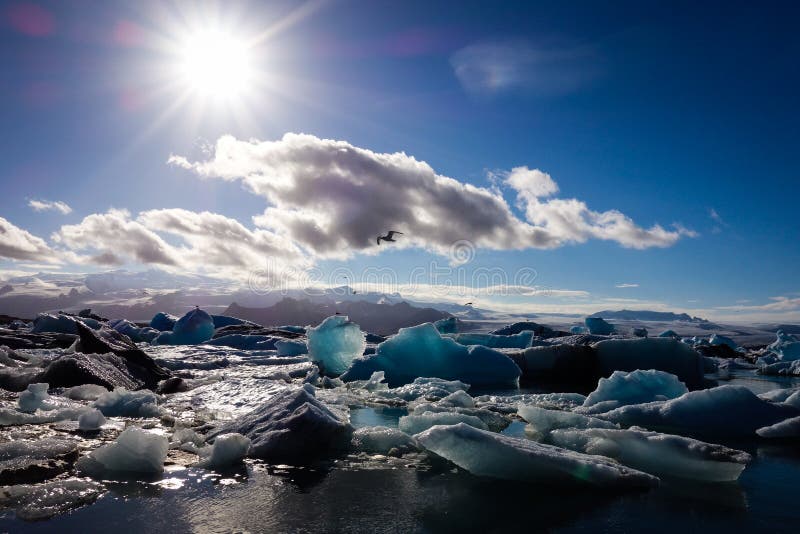Iceland Background, Ice Cry. Stock Photo - Image of travel, place ...