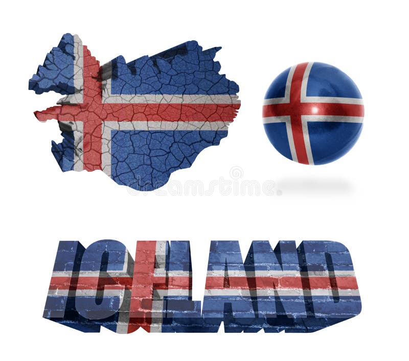 Icelandic Symbols stock illustration. Illustration of national - 100410623