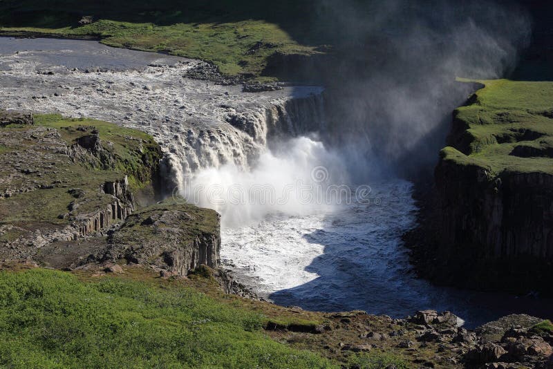Iceland - Hafragilsfoss stock photo. Image of fall, formation - 1373548