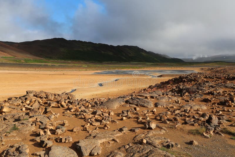 Iceland Landscape Natural Looking Landscape Stock Photo - Image of ...